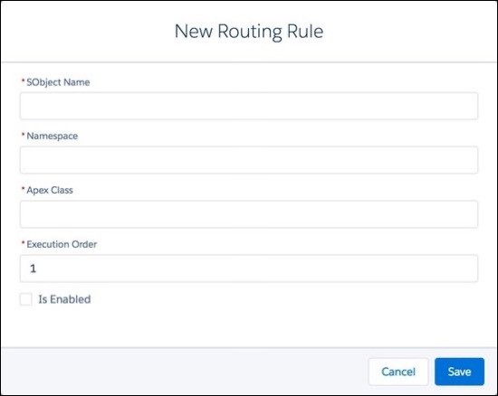 Create a Routing Rule for an Object