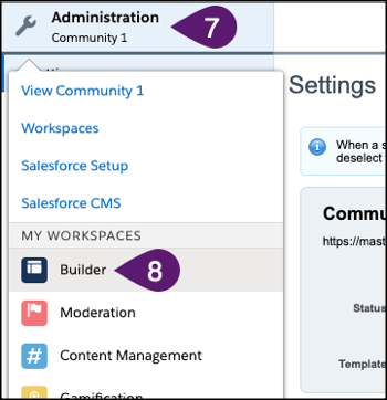 Activate and Publish Community