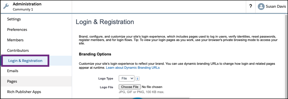 Configure Community Administration