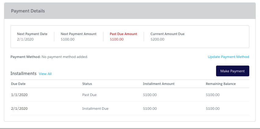 Manage Scheduled Payments