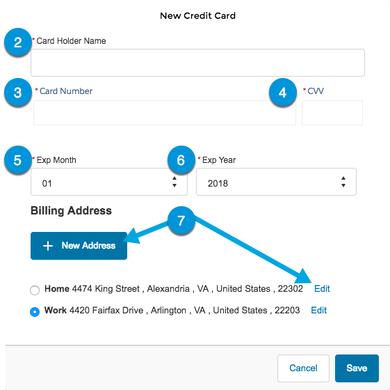 Create a New Credit Card
