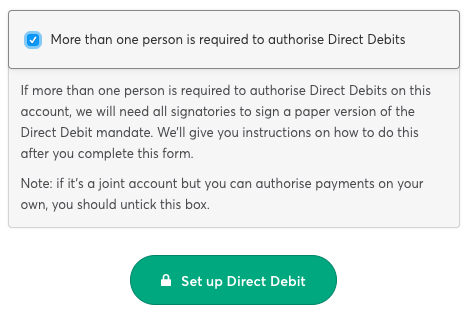 Manage Direct Debit Mandates