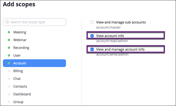 Connect to Zoom: Create OAuth App in Zoom