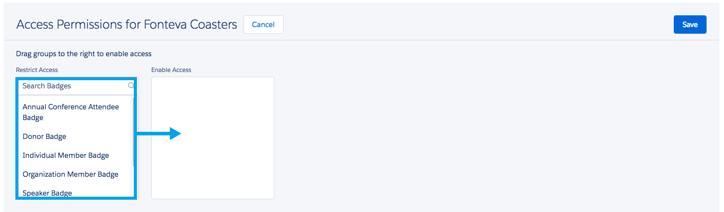 Restrict Item Visibility Using Badges