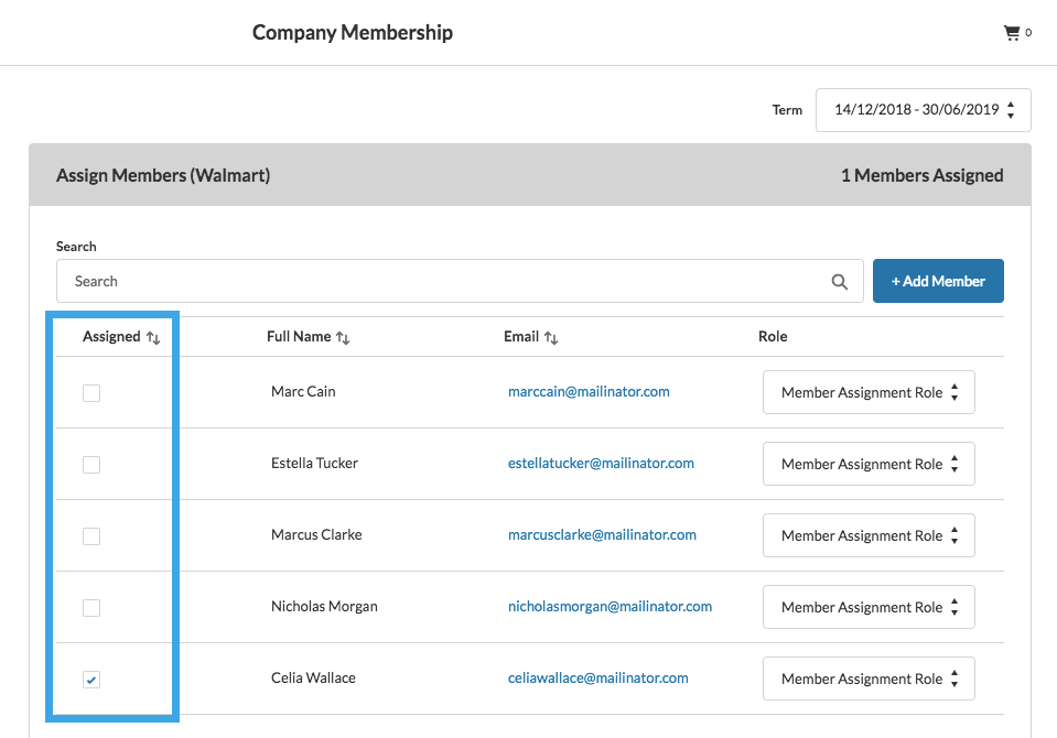Assign and Add Members to a Subscription