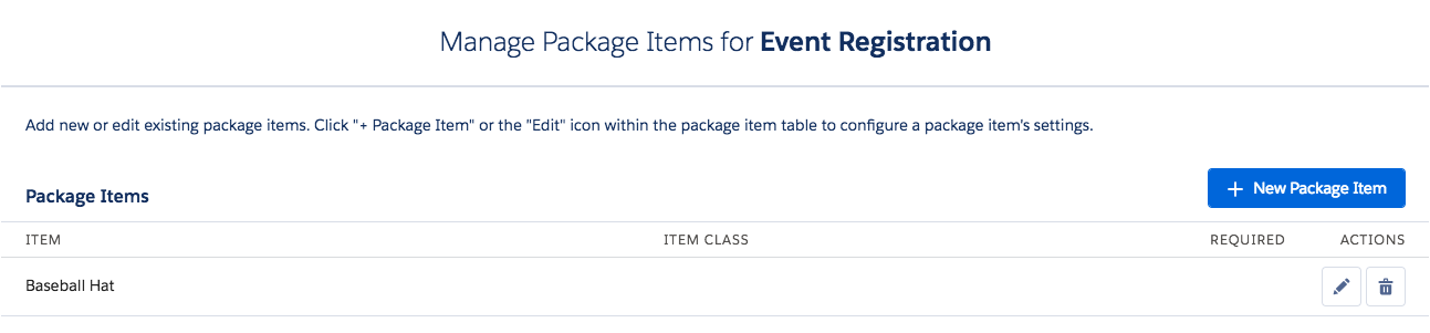 Create a Package Item