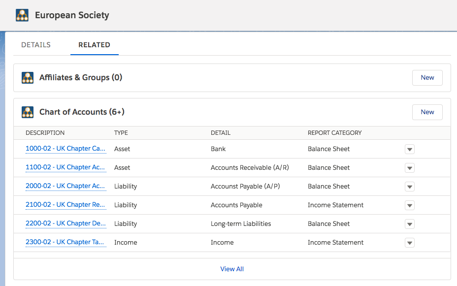 Create a General Ledger Account