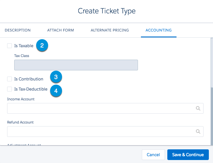 Create New Ticket Type