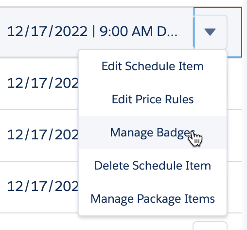 Create Badge Workflows for Events