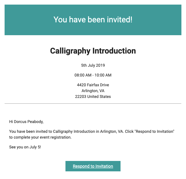 Event Registration Component