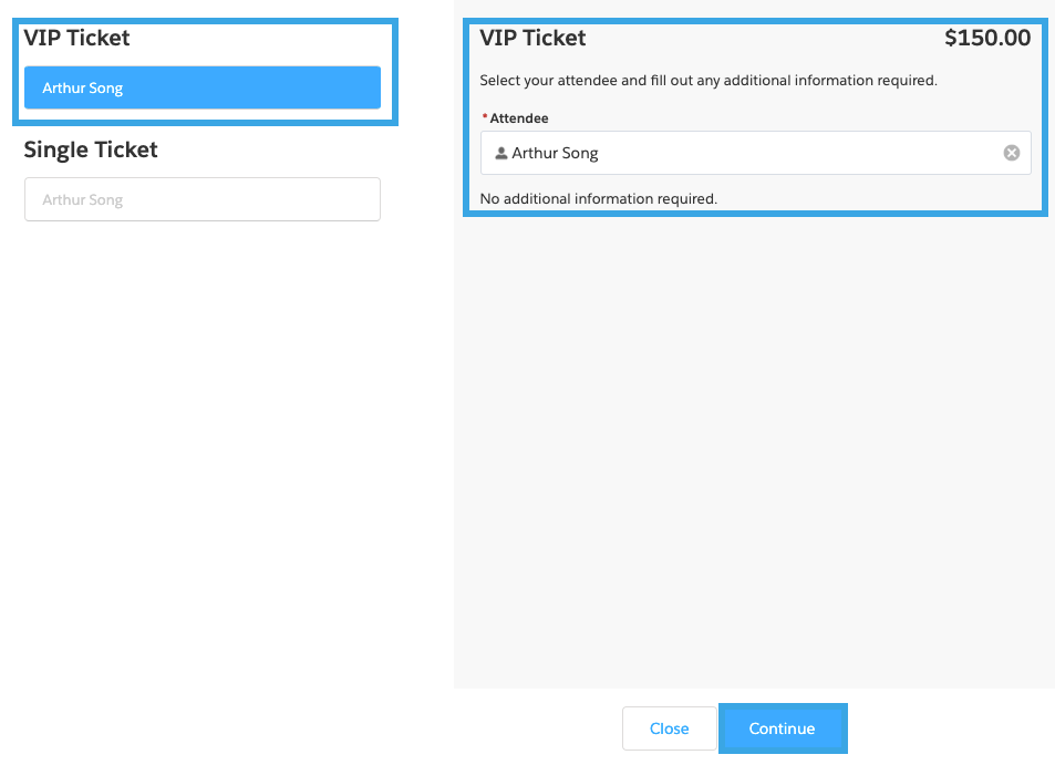 Event Registration Component