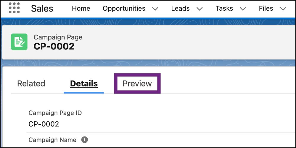 Create and Configure a Campaign Page