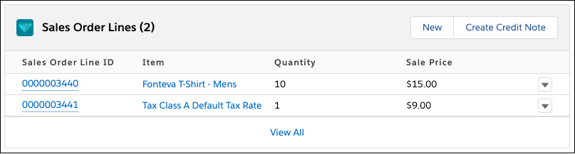 Manually Create a Sales Order
