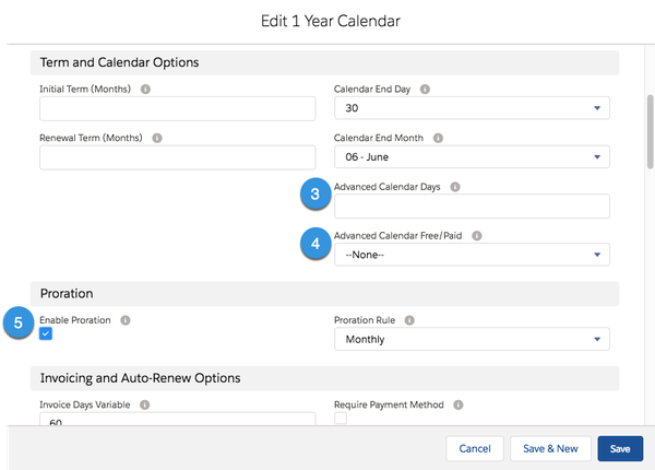 Configure Advanced Calendar Days