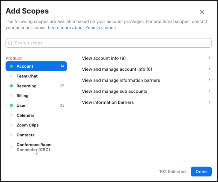 Connect to Zoom: Create OAuth App in Zoom